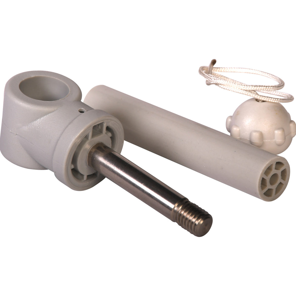 T-Piece Rowlock Pin with Thread, Cap, String and Hinge Bar — RIBstore